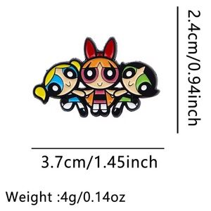 Accessories | The Powerpuff Girls 1998 Action Cartoon Enamel Pin Tv ...